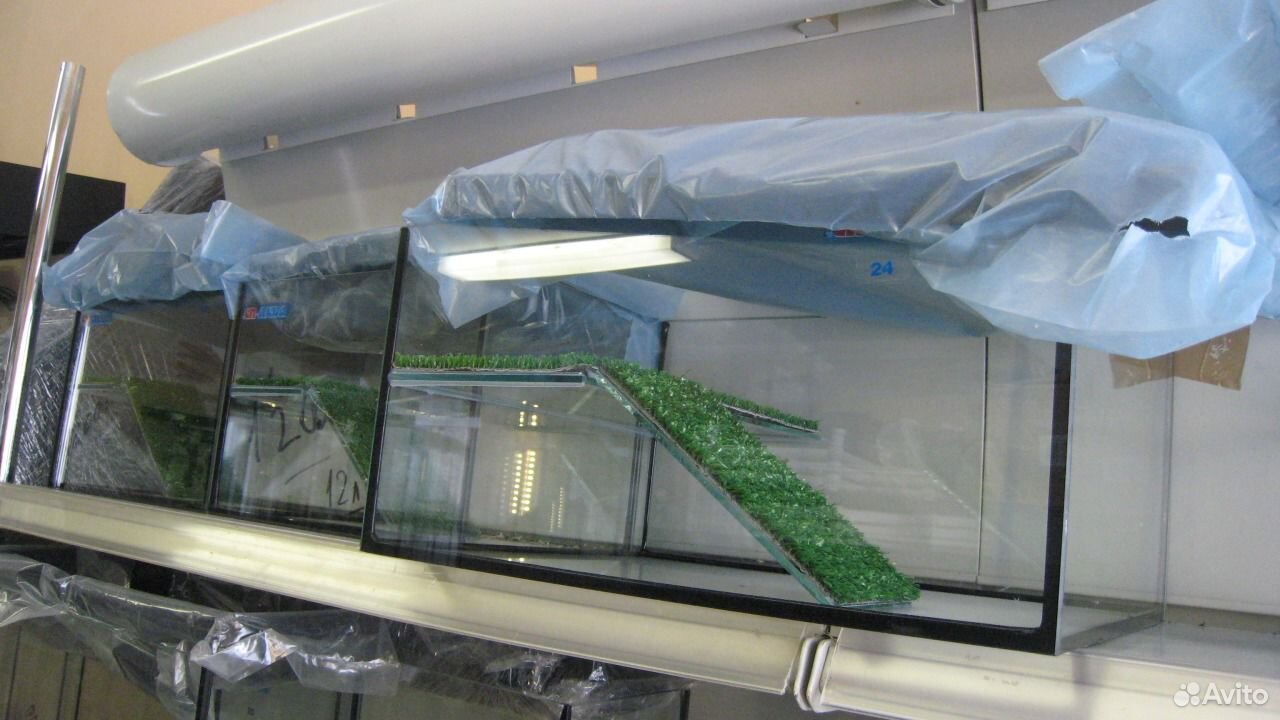 Черепашники 12 - 170 литров, с освещ. и мостиком