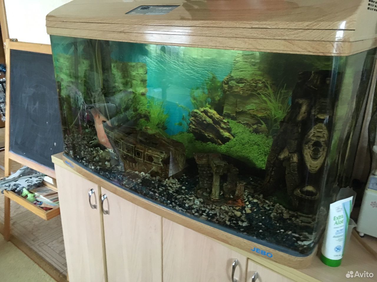 Продам Аквариум Jebo 3100 210л С внешним фильтром