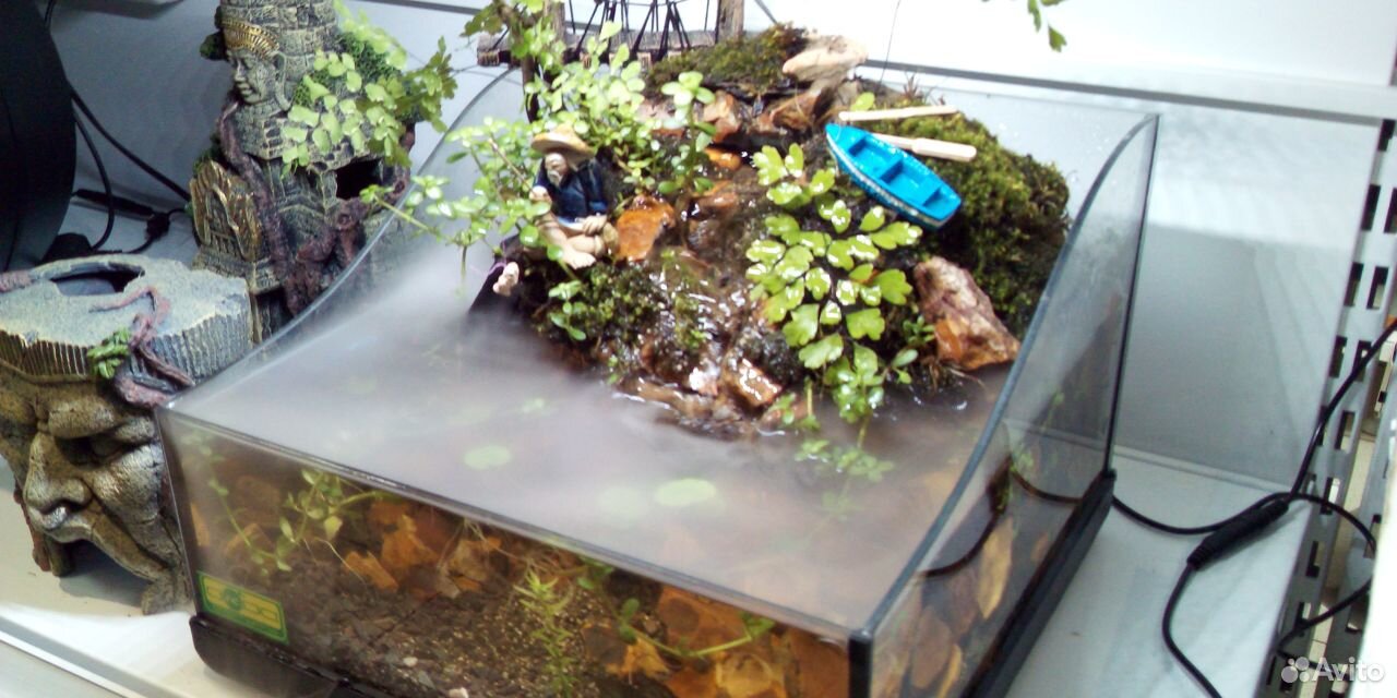 Аквариум,полюдариум 18литров цена7500