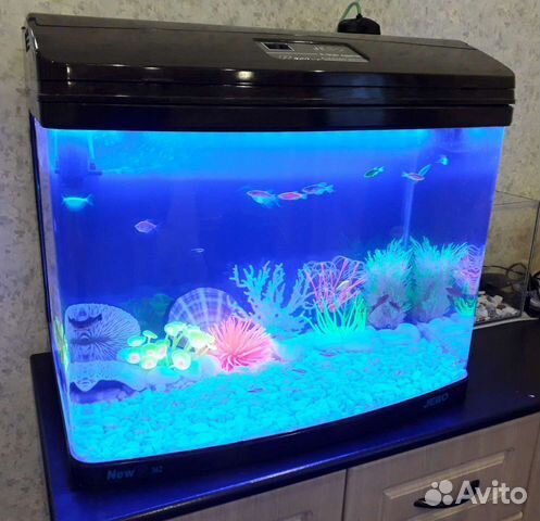 Супер аквариум в морском стиле (псевдоморе) 100 л